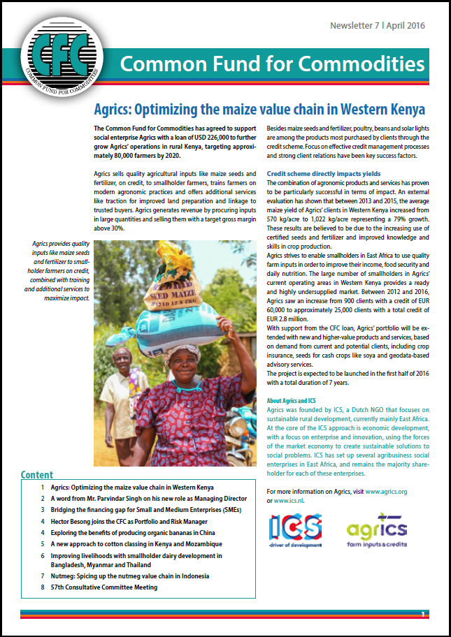 Newsletters | Common Fund for Commodities